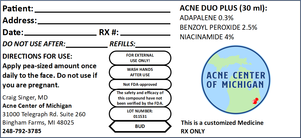 Specialty ACOM Prescriptions | Acne Center of Michigan